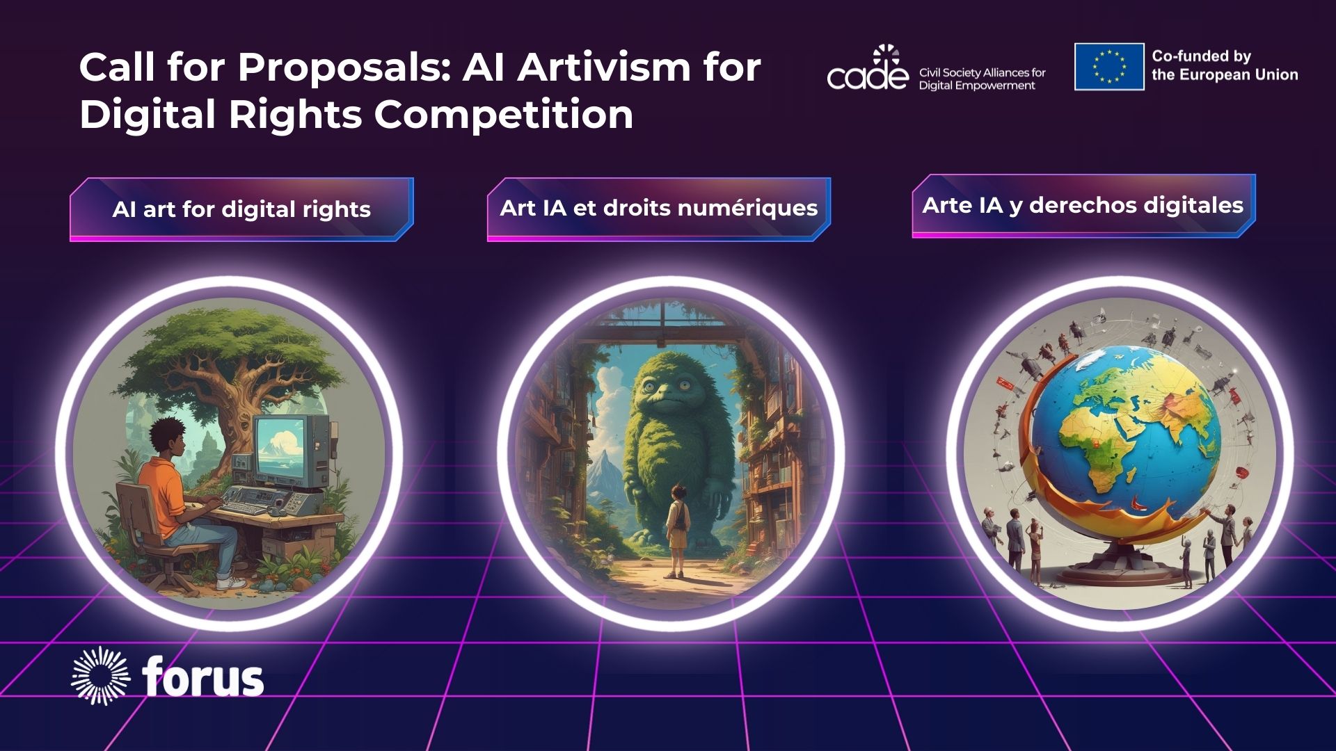 Call for Proposals: AI Artivism for Digital Rights Competition - CADE ...